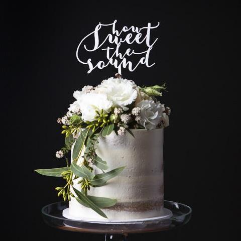 How Sweet the Sound Cake Topper – Well Versed Homes